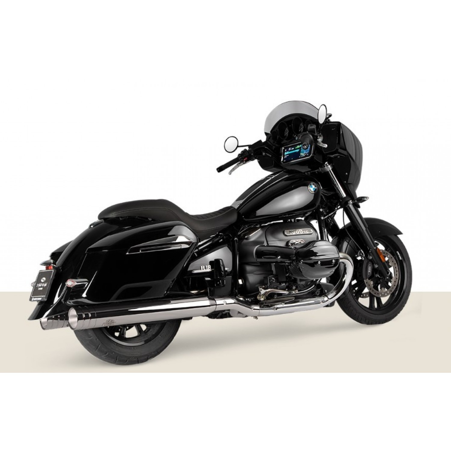 BMW R18 B 2021-2023 Chrome Exhaust I Dr. Jekill and Mr. Hyde Exhaust