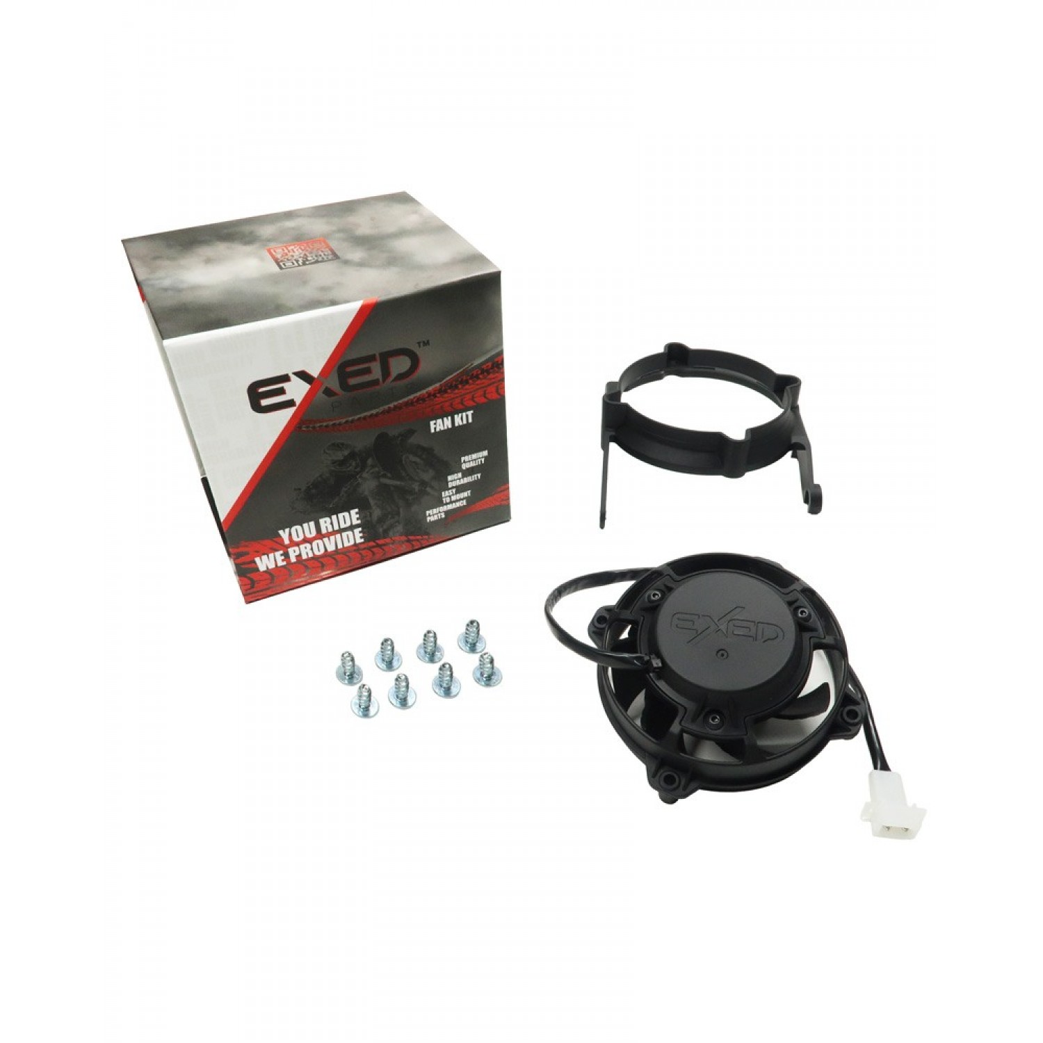 EXED® Parts – Kit with Exed Radiator Fan and Mounting Bracket for KTM ...