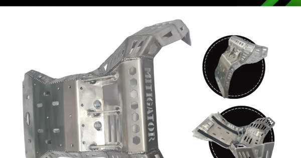 Mitigator Skid Plate (Bash Plate) With Pipe Guard For RR Exhaust Torque ...