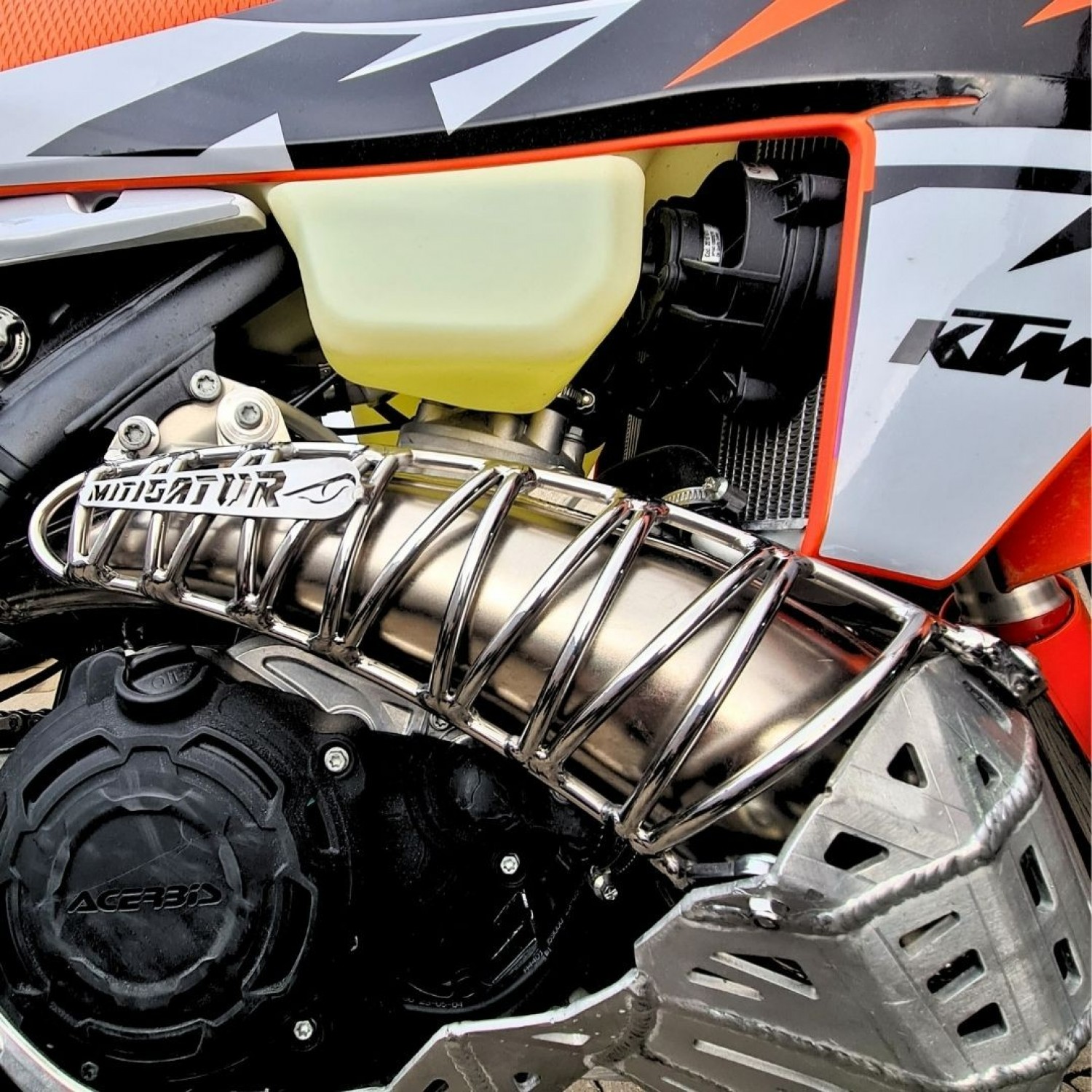 Mitigator Exhaust Pipe Guard Upper Extension Fits Options Ktm ...