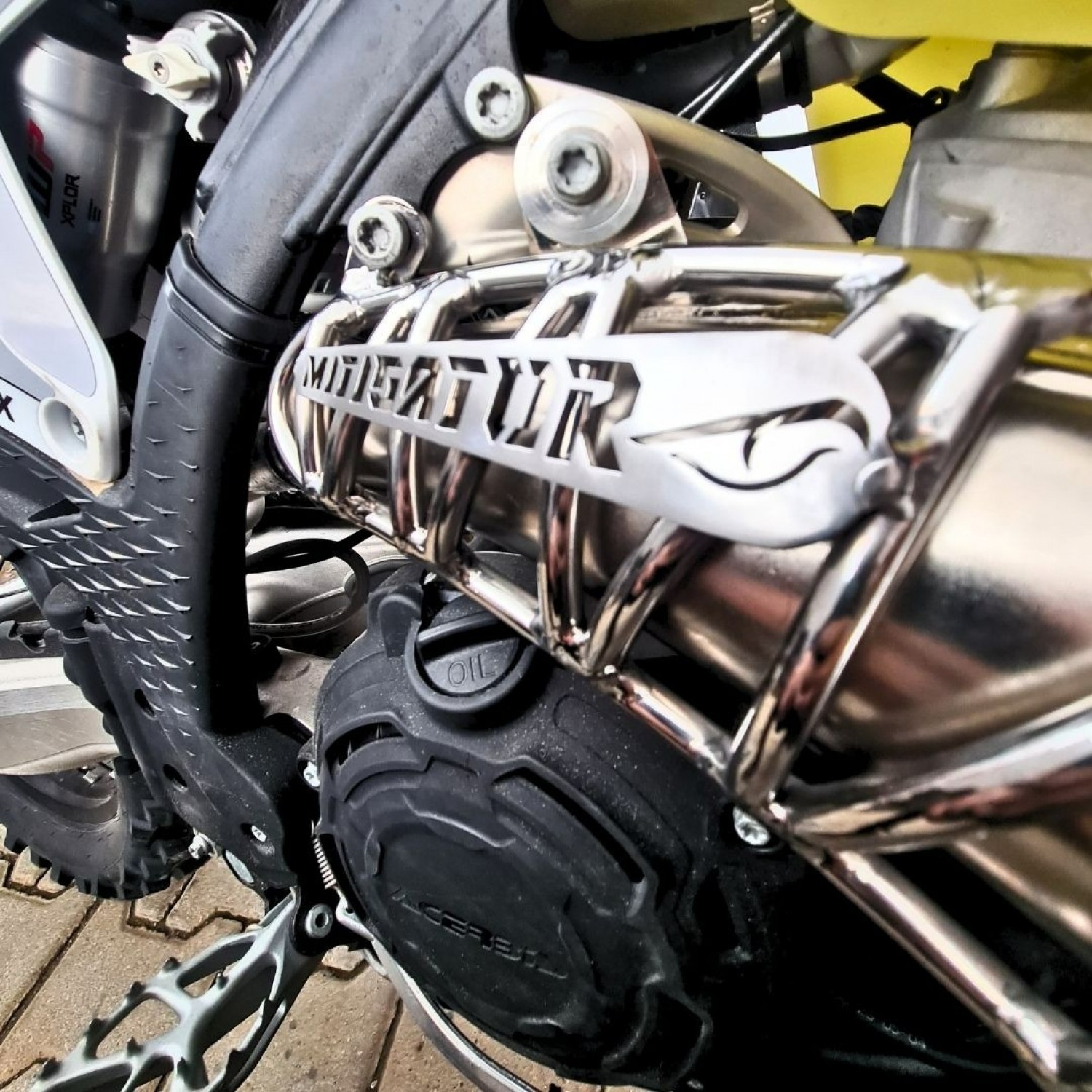 Mitigator Exhaust Pipe Guard Upper Extension Fits Options Ktm ...