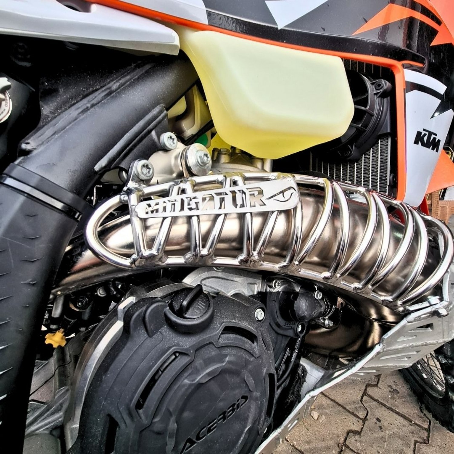 Mitigator Exhaust Pipe Guard Upper Extension Fits Options Ktm ...