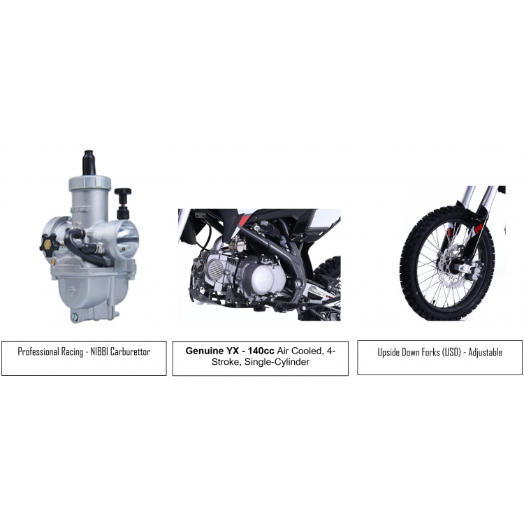 RFN Thunder 140 Pro 140cc Air cooled, 4 stroke, Single cylinder - RFN ...