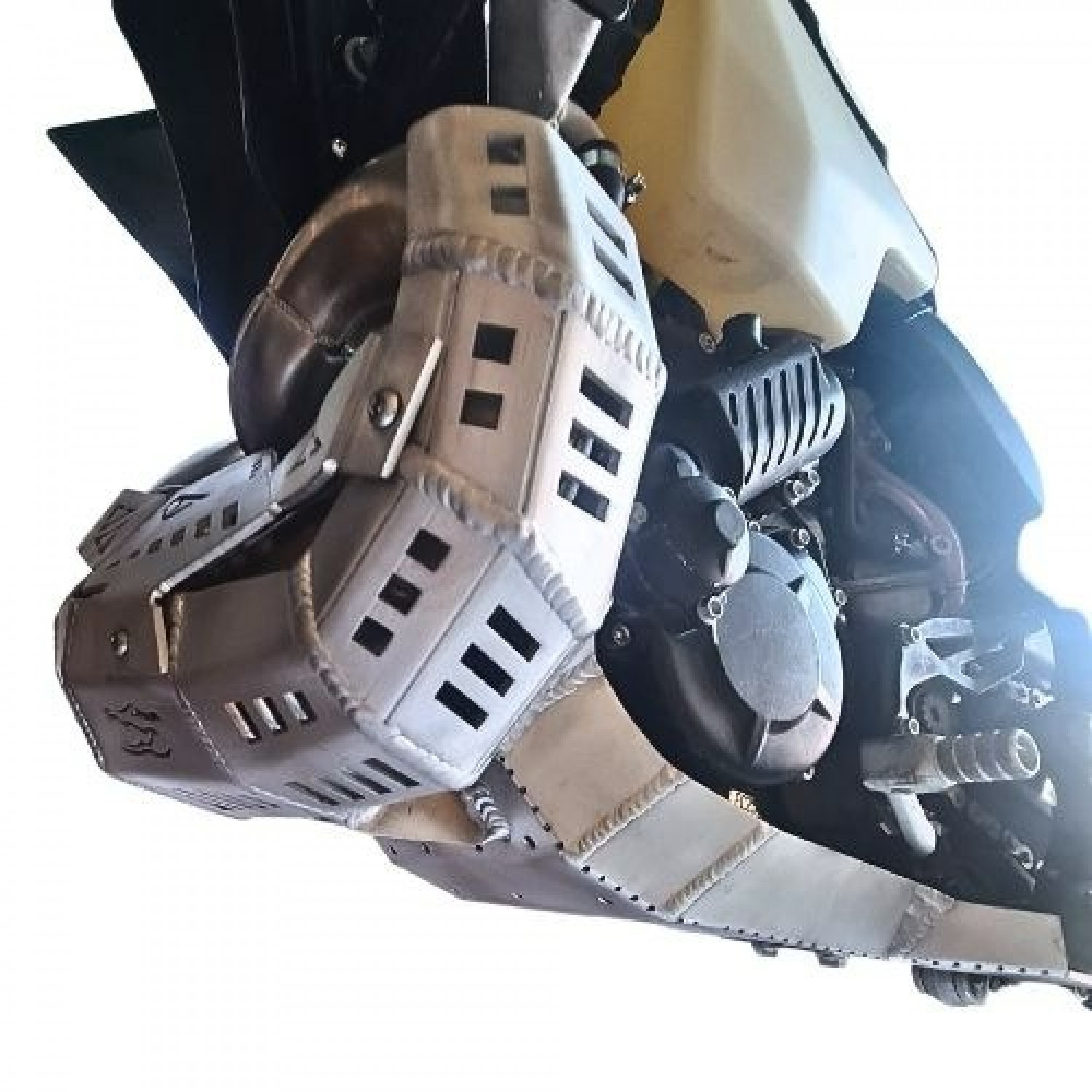 Mitigator Skid Plate (Bash Plate) With Pipe Guard Fits Rieju 2021-2024 ...