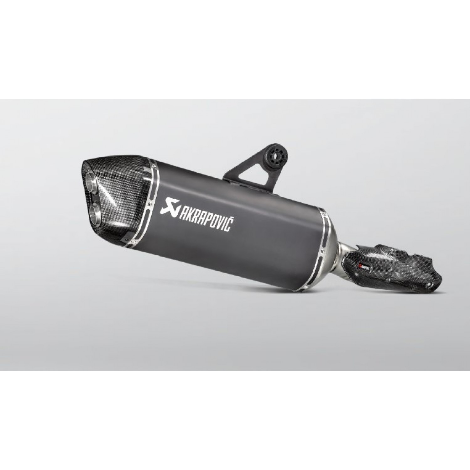 BMW R1200GS 2017-2018 Akrapovic Titanium Silencer Slip-On Kit - Black ...