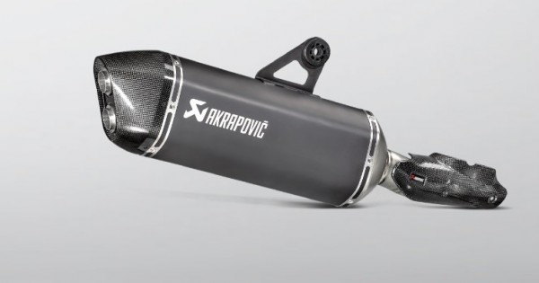 BMW R1200GS 2017-2018 Akrapovic Titanium Silencer Slip-On Kit - Black ...